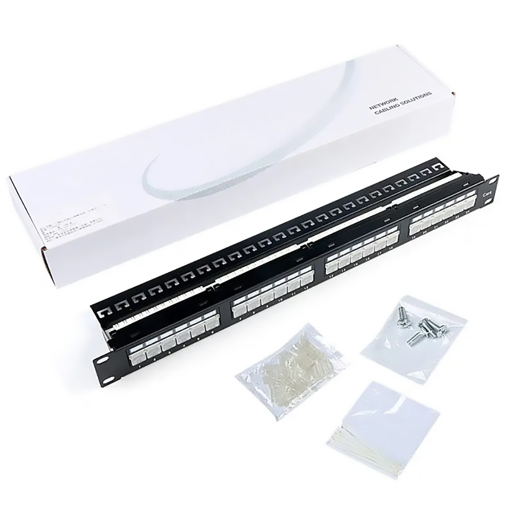 MT-4024 19 Inch Type 1U UTP 24 Port Cat6 Cat5e LAN Patch Panel - Buy 24 ...