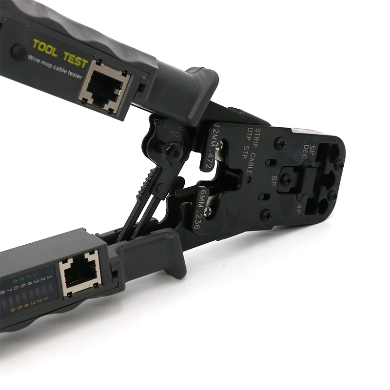 MT-8107 RJ45 Modular Plug Crimping Tool for 4P 6P 8P with Cable Tester ...