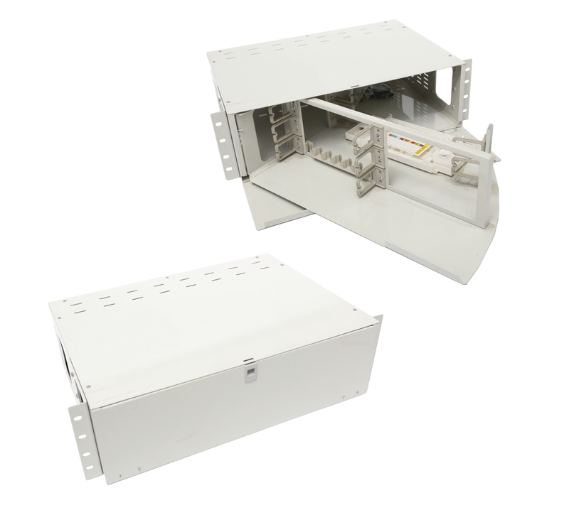 MT-1102 Fiber Distribution Unit Patch Panel Box with Fan Out Cord 48 ...