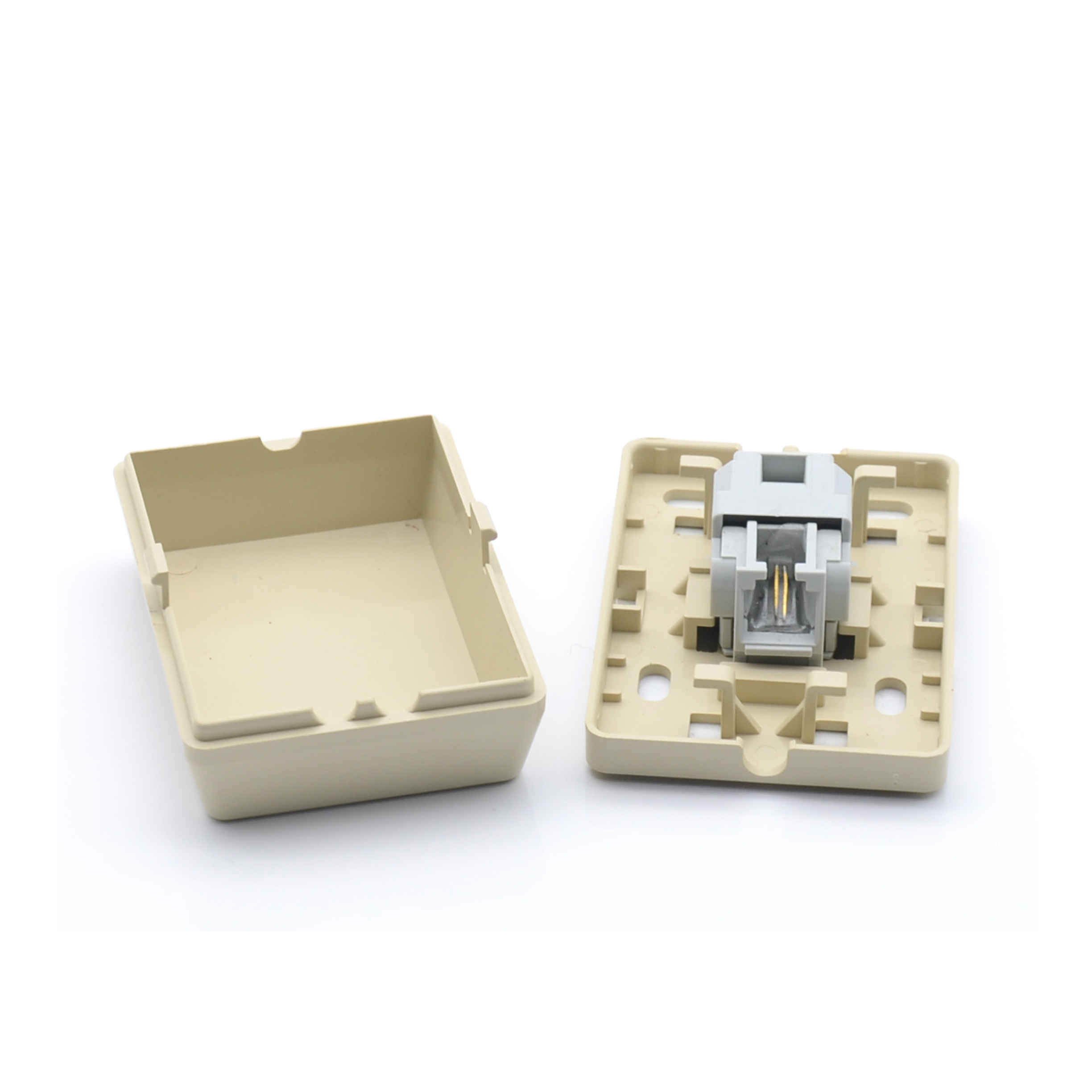 MT-5802 rectangle type RJ11 2 pin connection box rj11telecom outlet ...