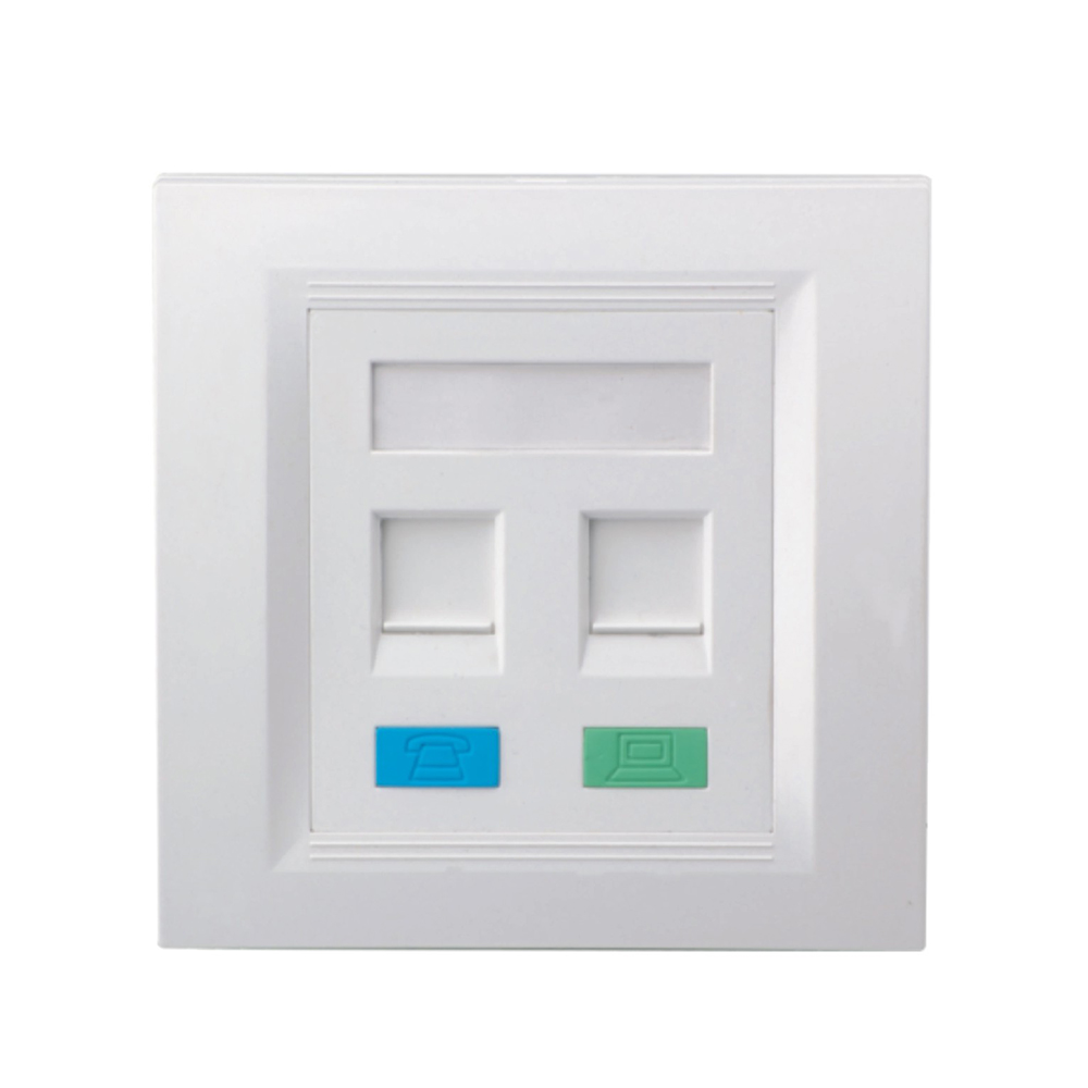 MT-5902 Network 1 To 4 Port Rj45 Wall Face Plate Face Plate Socket Cat5 ...