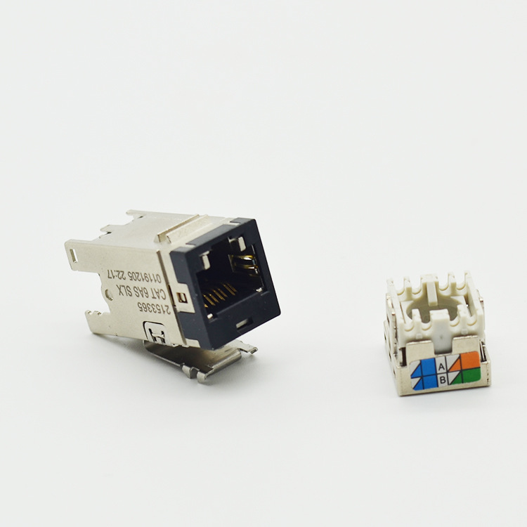 MT-5212 Toolless Cat.6a RJ45 Cat6 FTP Shielded Keystone Jack Inline ...