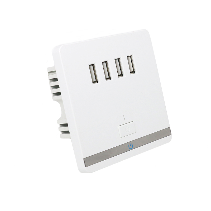 MT-5962 Four Position USB Face Plate Socket with Switch And LED Lamp ...